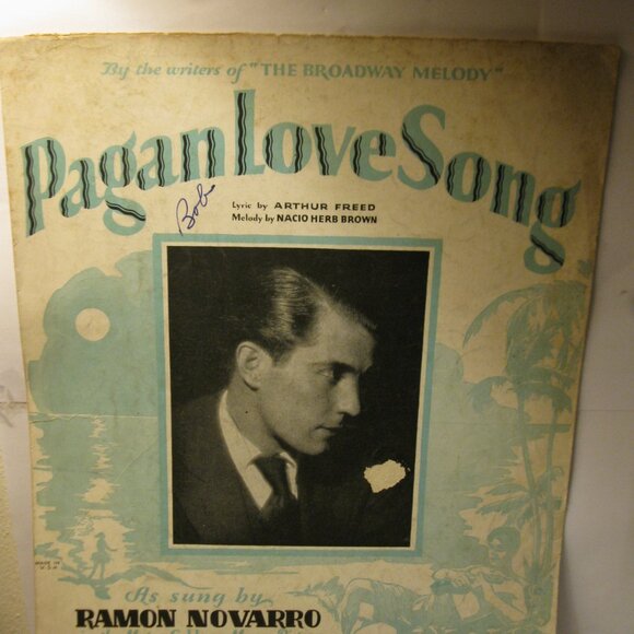 music | Accents | Antique Sheet Music 929 Pagan Love Song Arthur Freed ...
